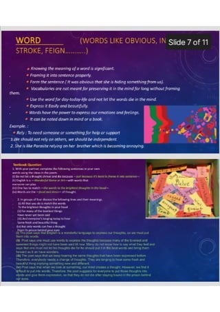 The Art of framing Words....learning English with art | PDF