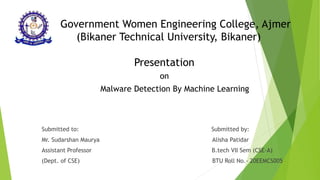 Malware Detection By Machine Learning Presentation.pptx