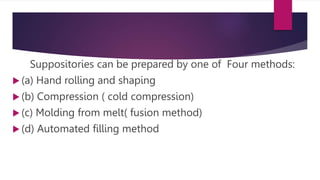 Presentation Methods of preparation of suppositories .pptx