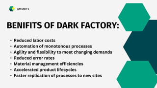 PRESENTATION ON IOT AND DARK FACTORY MANUFACTORING | PPTX