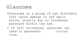 Presentation on Disorders of eye || Eye disorder ppt | PPTX