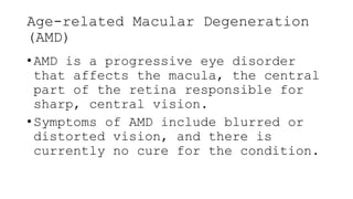 Presentation on Disorders of eye || Eye disorder ppt | PPT