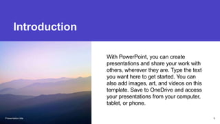 Presentation format from microsoft presentation | PPTX