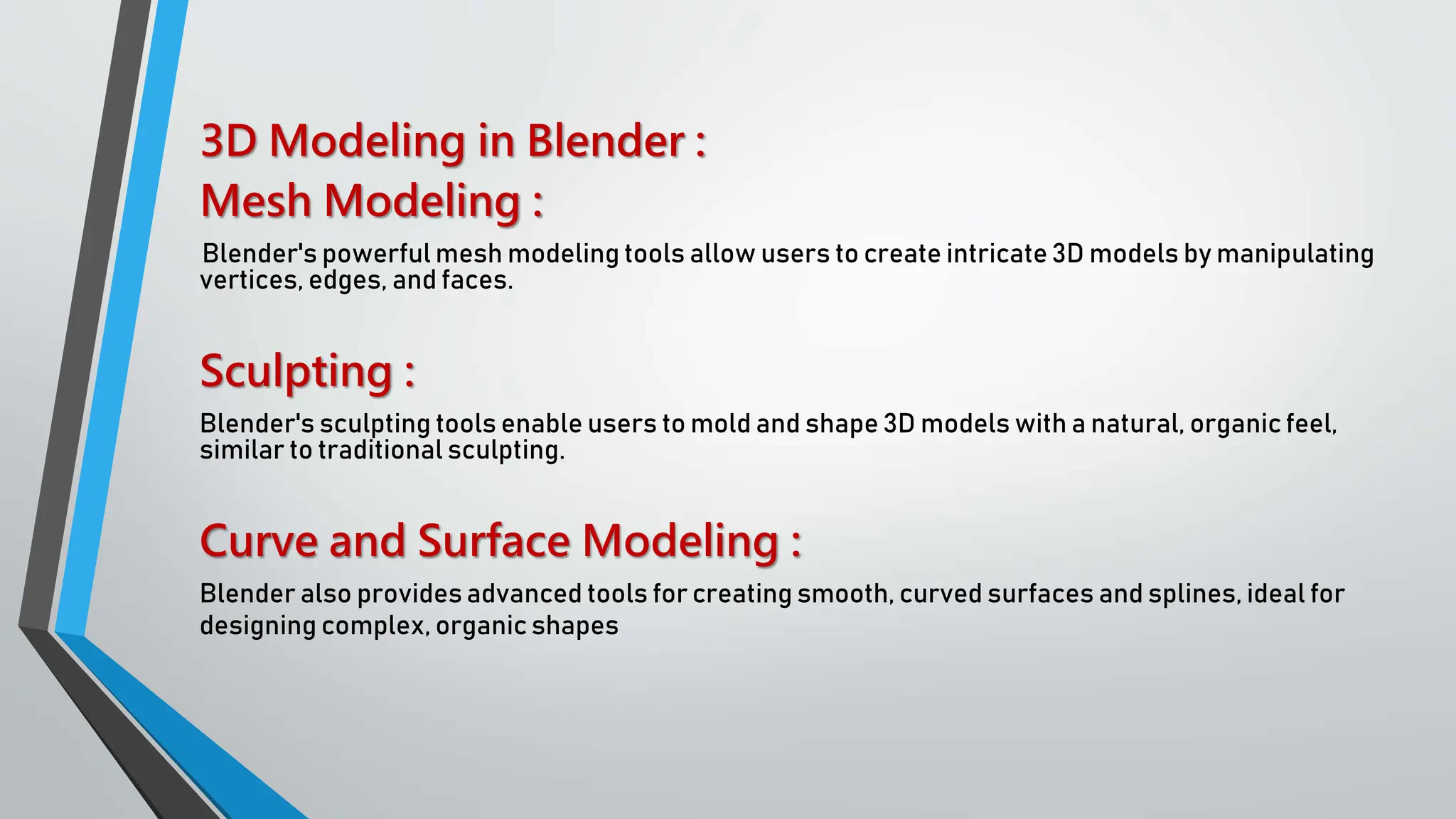 Presentation.pptx about blender what is blender | PPTX
