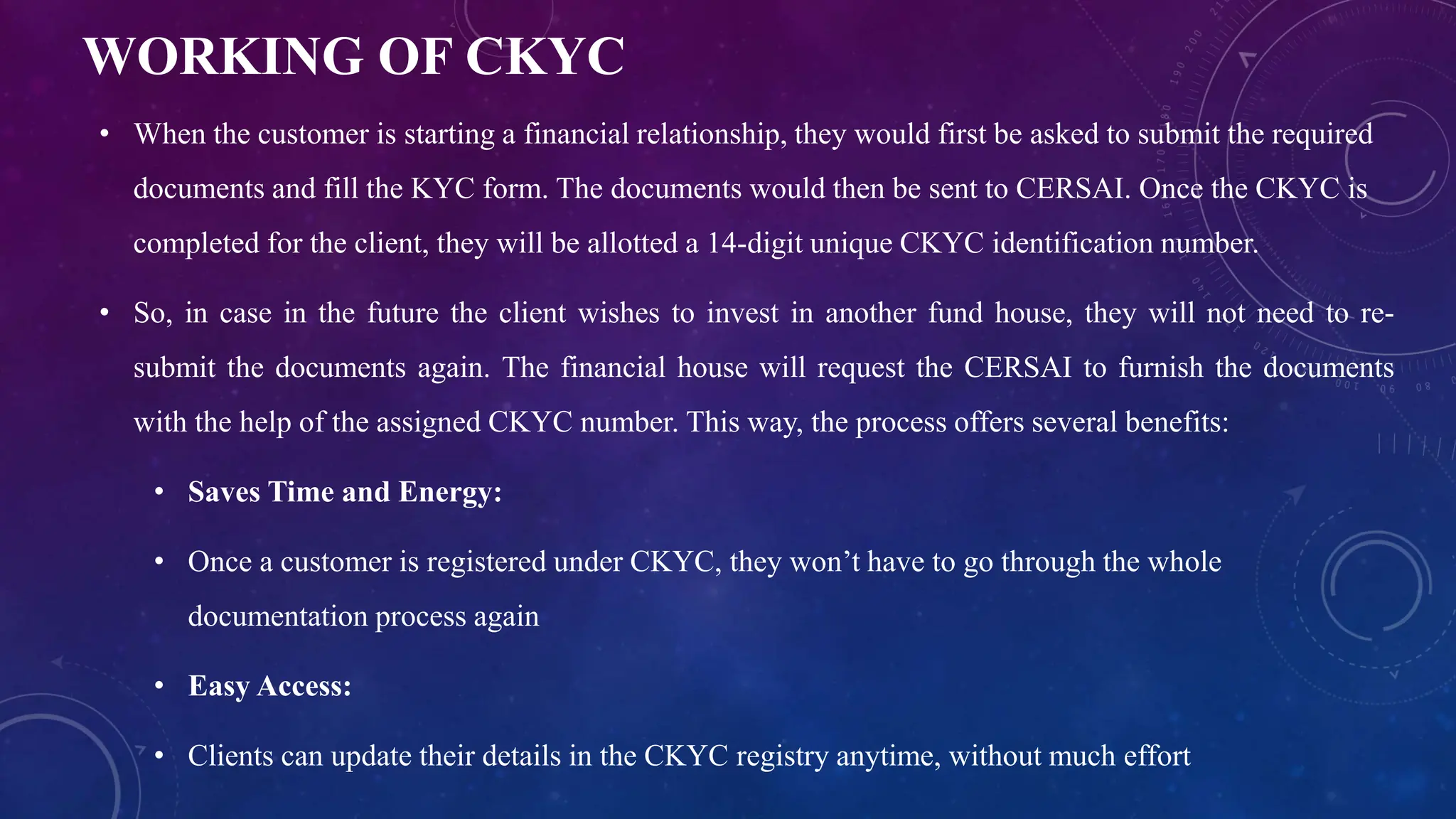 CKYC========== Central Know your customer | PPTX