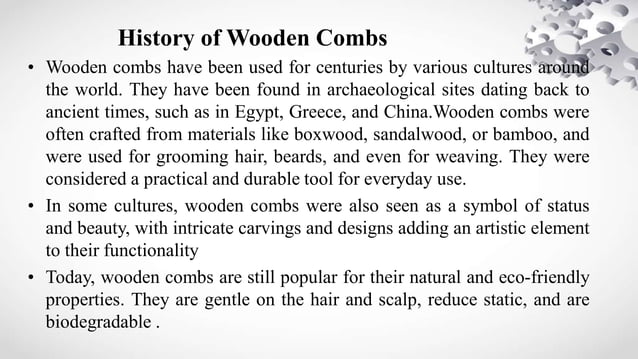 PRESENTATION.on wooden comb idea innovation project | PDF