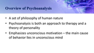 Psychoanalytical Theory and Sigmund Freud | PPT