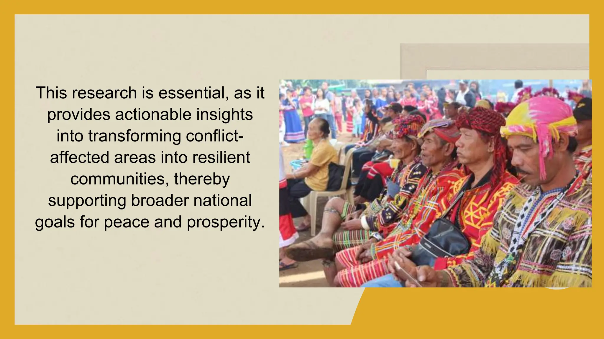 Outcomes of peace building initiatives to end Local Communist Armed ...