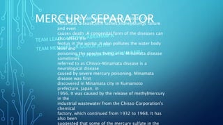 Mercury sepator principles and workings. | PPTX