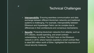 Challenges in Blockchain and distributed trust | PPTX