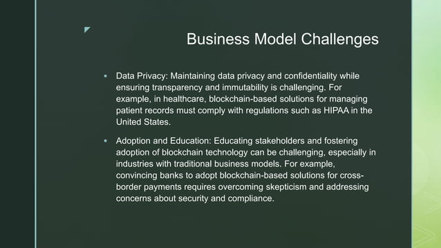 Challenges in Blockchain and distributed trust | PPTX