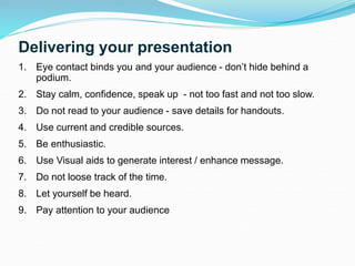 Mastering Presentation Skills for Technical Communication | PPT