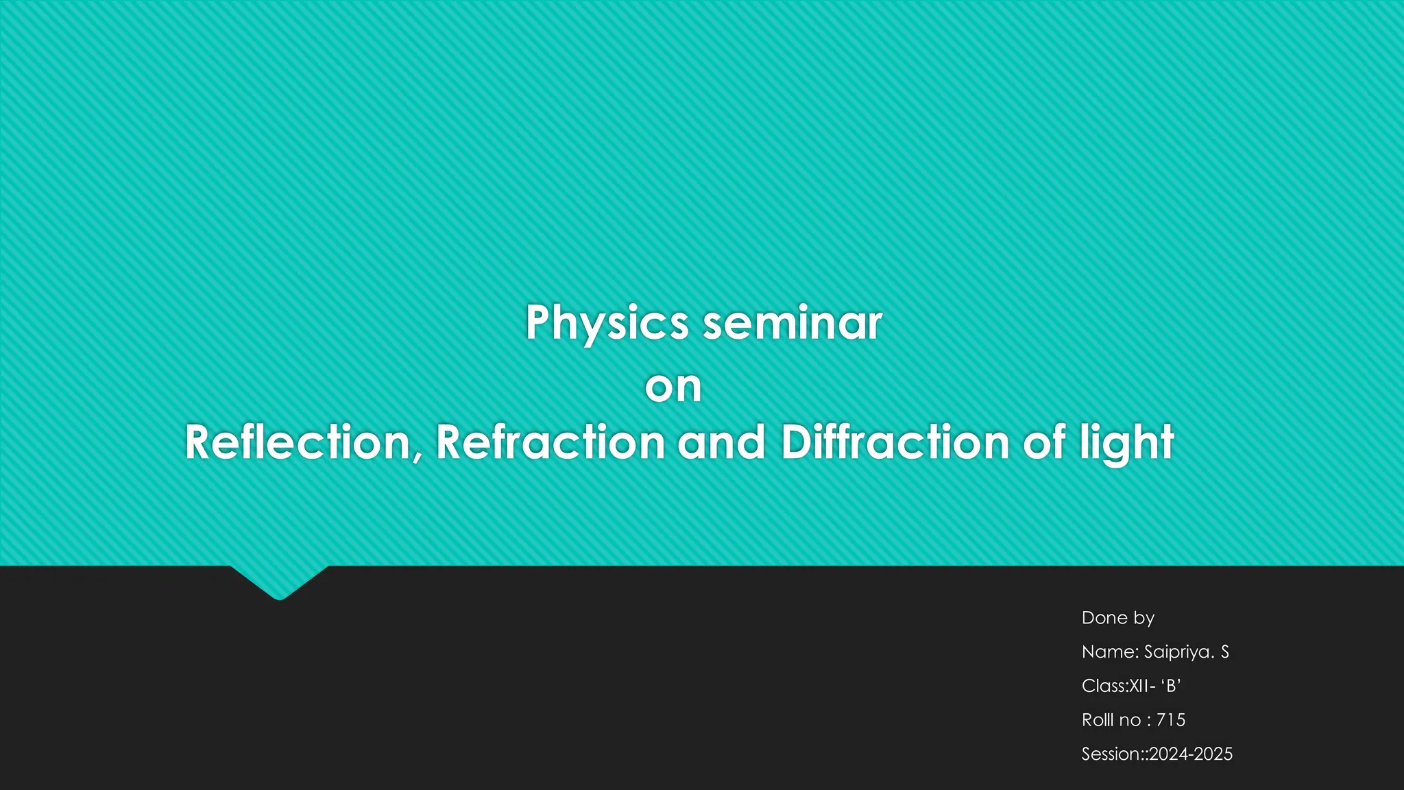 Presentation Pdf Refleection Refraction And Diffraction Of Light Pdf