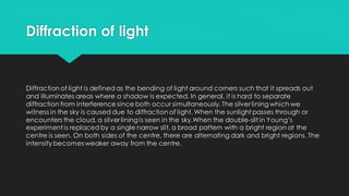 Presentation.pdf refleection, refraction and diffraction of light | PDF