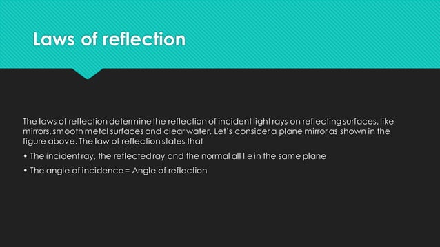 Presentationpdf Refleection Refraction And Diffraction Of Light Pdf