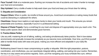 Mastering the Art of Multitasking: Talking, Walking, and Eating ...