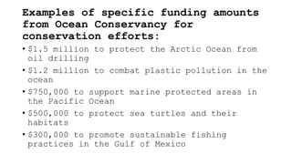 Funding for conservation by world bank and international NGOs | PPTX