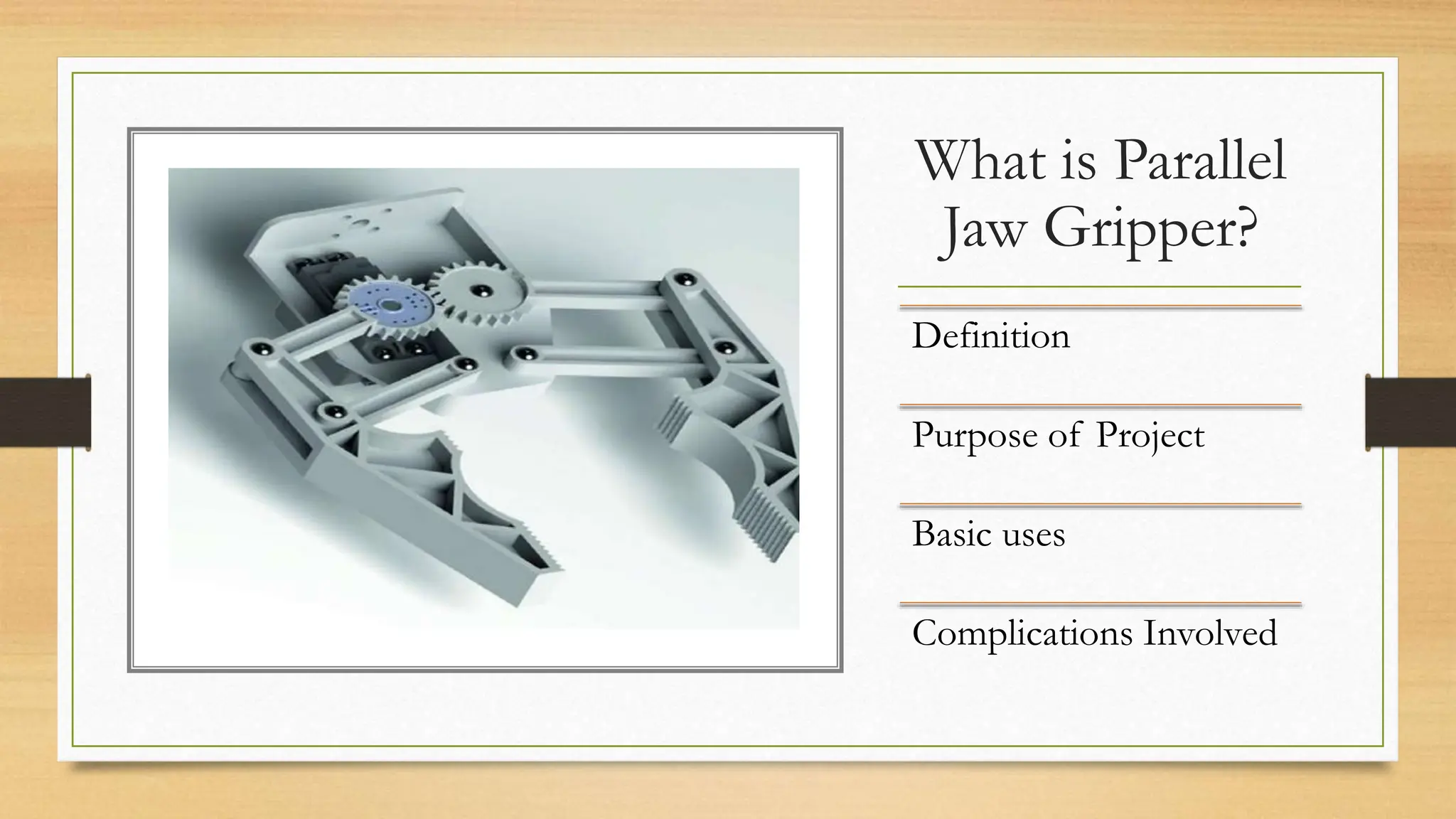 Presentation.pptx design of parallel jaw gripper | PPTX