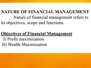 Presentation financial management lecture | PPT