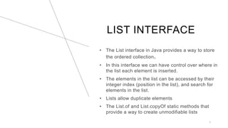 Presentation.pptx on java oops concepts jcf | PPT