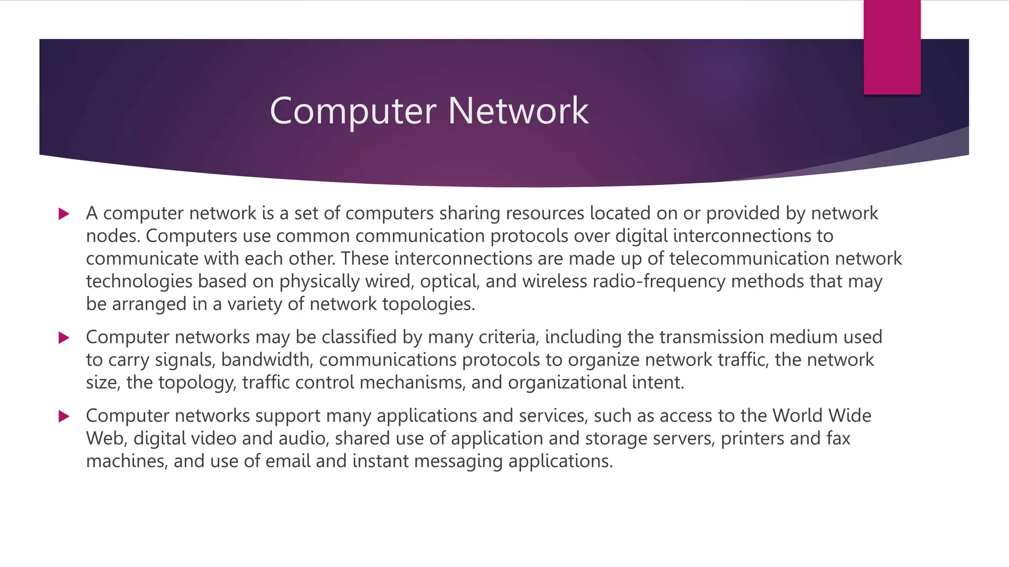 Presentationpptx Computer Networking Free Ppt 5306