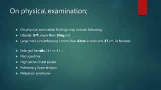 Obstructive sleep apnea (OSA) and Obesity hypoventilation syndrome (OHS ...