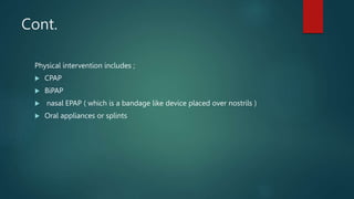 Obstructive sleep apnea (OSA) and Obesity hypoventilation syndrome (OHS ...