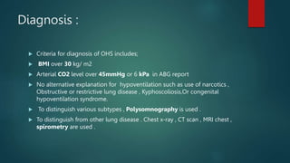 Obstructive sleep apnea (OSA) and Obesity hypoventilation syndrome (OHS ...