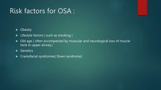 Obstructive sleep apnea (OSA) and Obesity hypoventilation syndrome (OHS ...