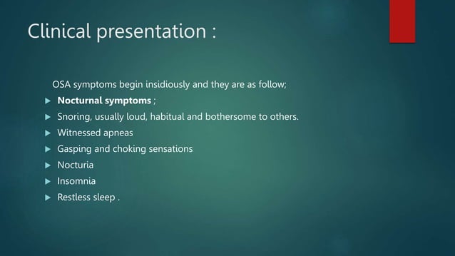 Obstructive sleep apnea (OSA) and Obesity hypoventilation syndrome (OHS ...