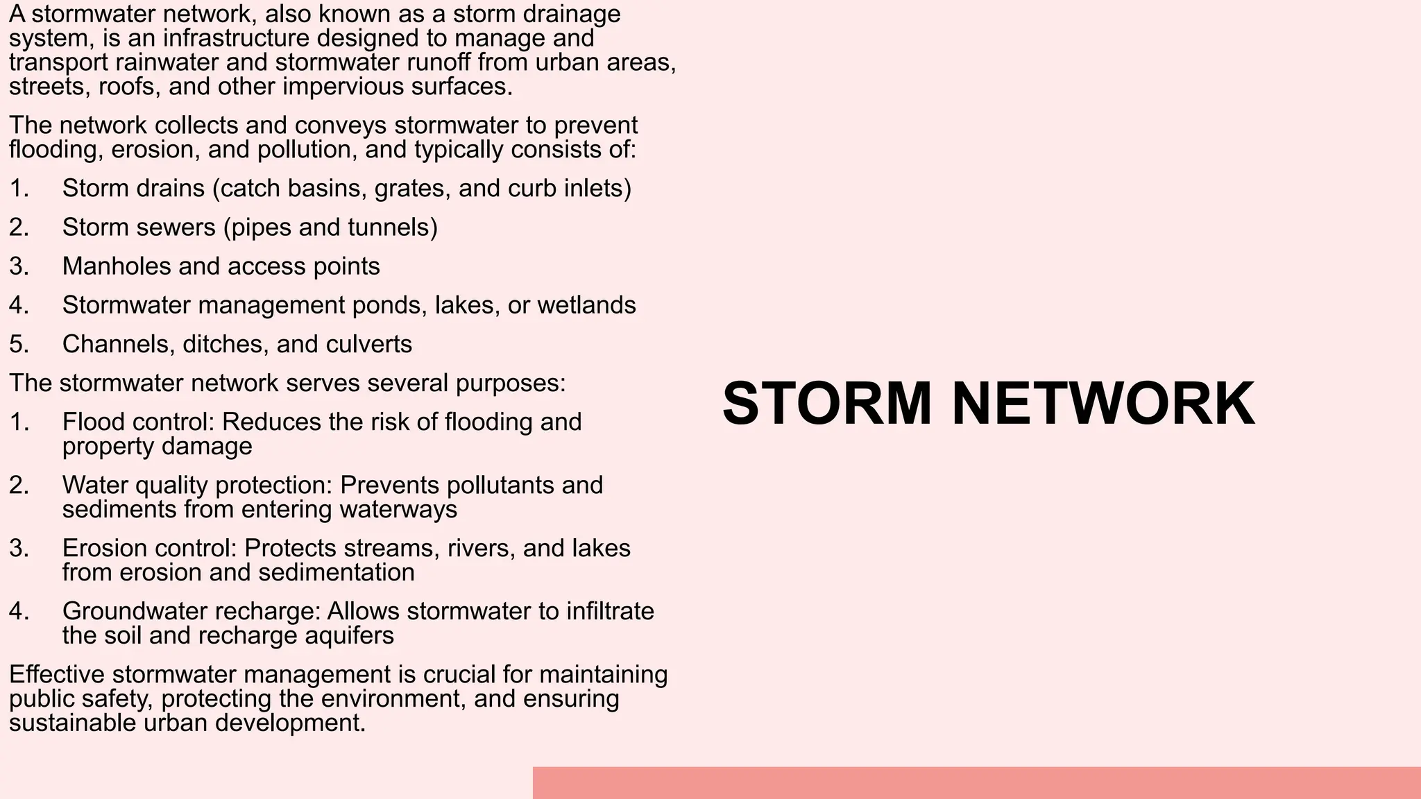 Presentation of sewer and storm water network | PPTX