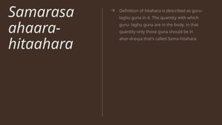 Presentation.pptx Ahaara ayurveda pdf on | PPTX
