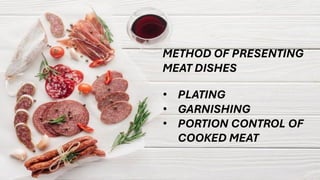 Methods of Presenting Meat Dishes Q4 pdf | PDF