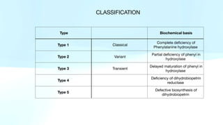 Phenylketonuria - Genetic disorder in Phenylalanine metabolism | PDF