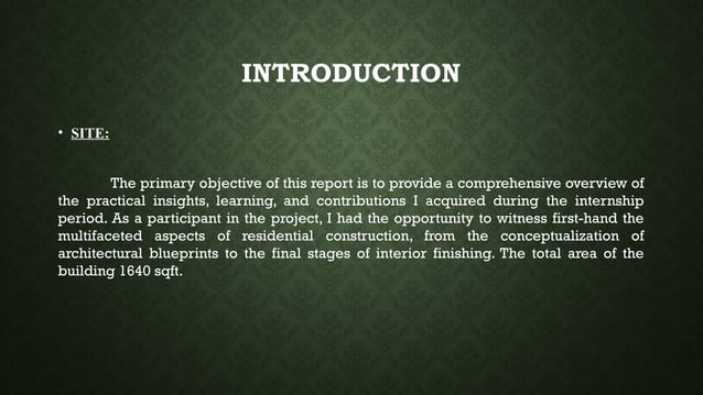 Site engineer internship report presentation.pptx