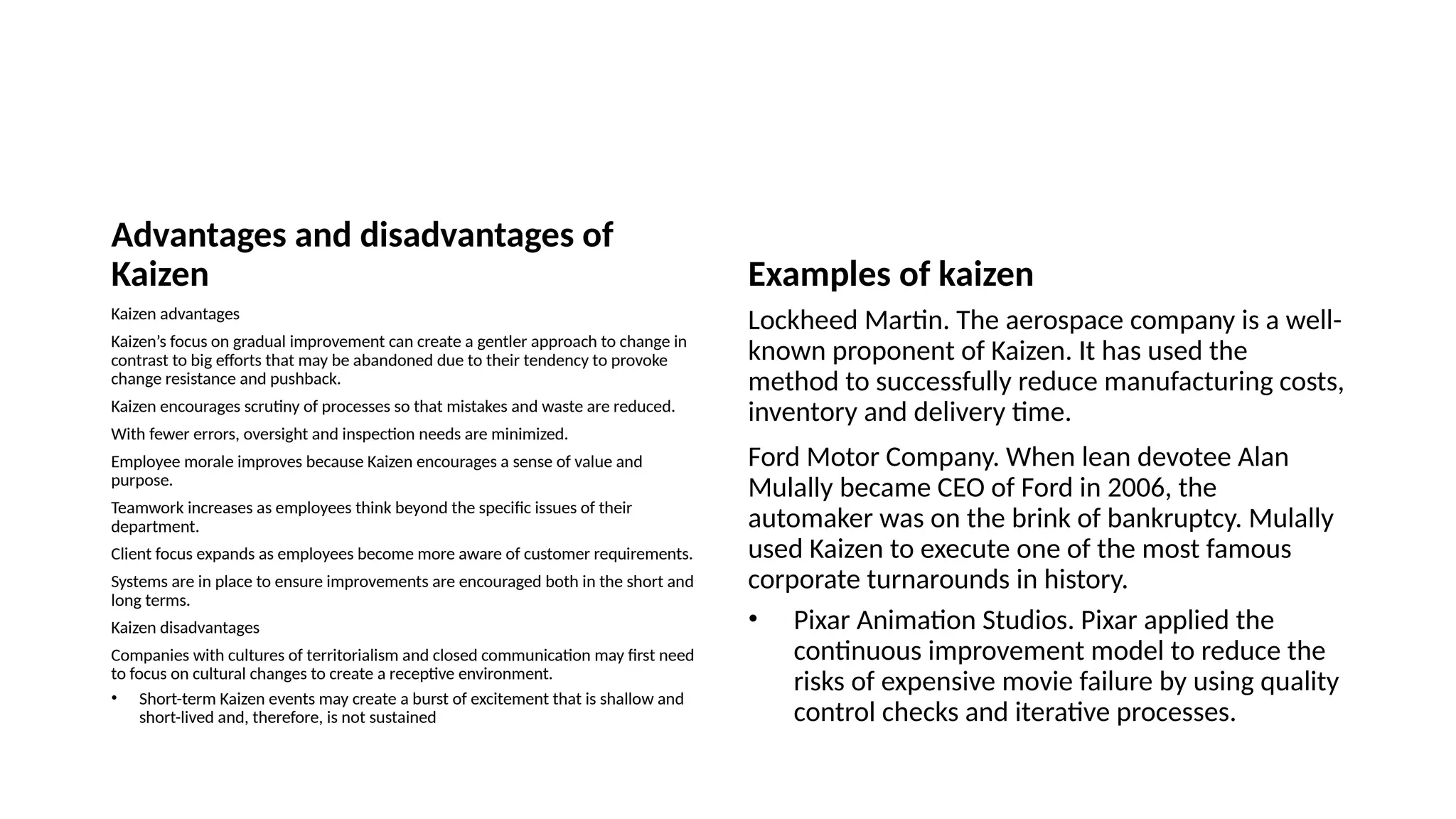 List & Explanation of Lean Manufacturing Tools - | PPT