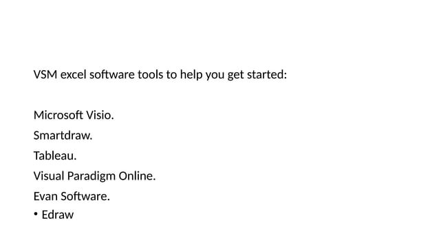 List & Explanation of Lean Manufacturing Tools - | PPT