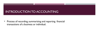 Accounting and Basic terminologies of accounting | PPTX | Business ...