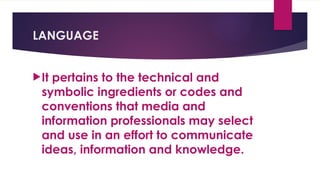 LESSON:6.MIL #Media and information language | PPTX