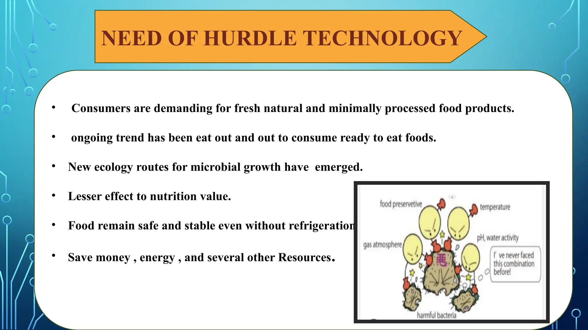 HURDLE TECHNOLOGY AND ITS EFFECTS ON MICROBIAL GROWTH | PPTX