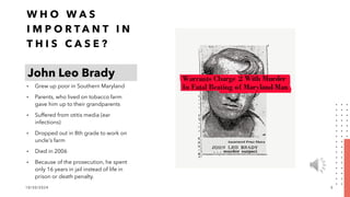 John Leo Brady v. Maryland Presentation1 | PPT