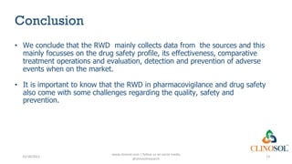 Impact of Real-World Data on Drug Safety and Pharmacovigilance | PDF