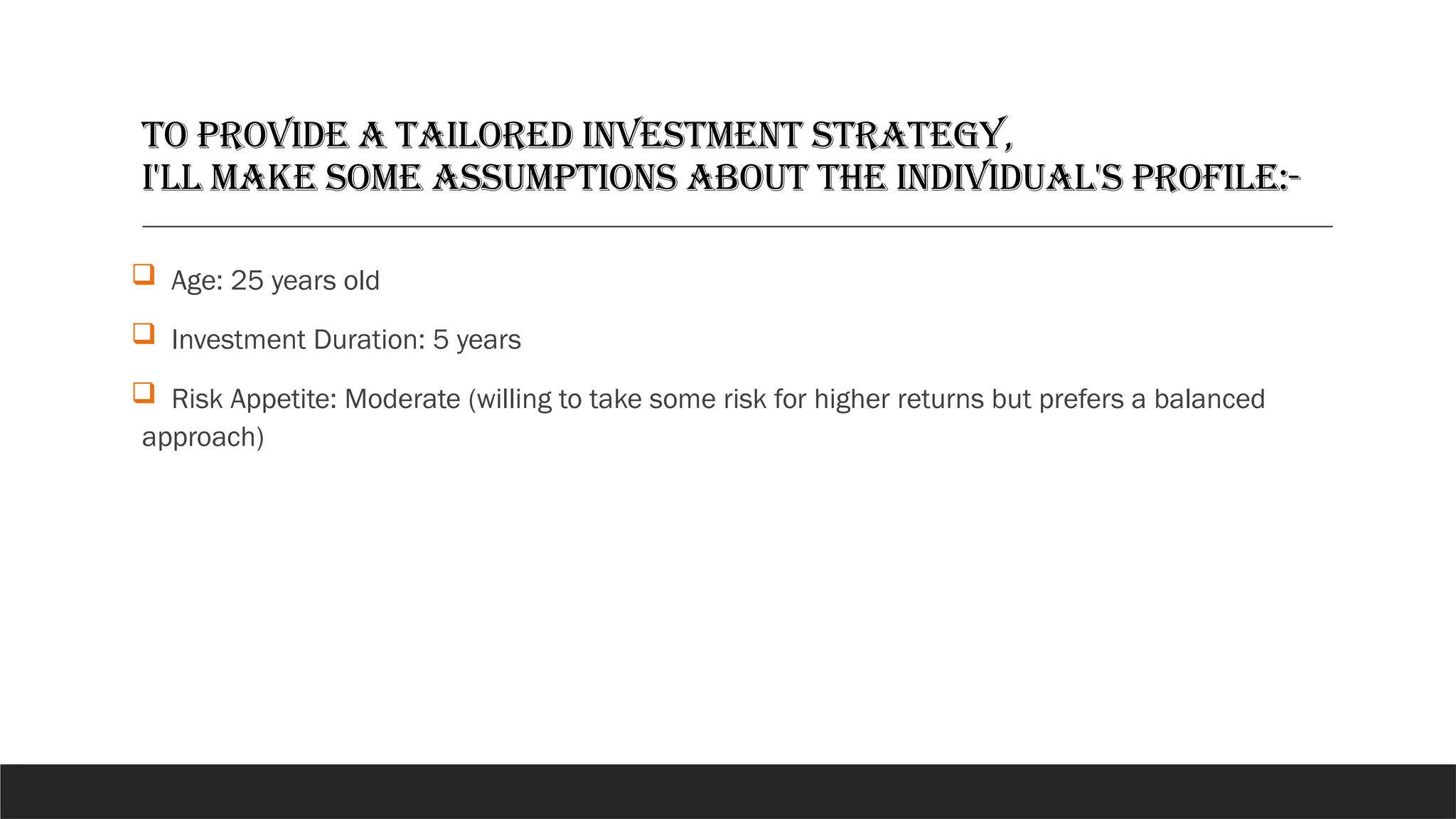 investment portfolio Presentation for finance | PPTX