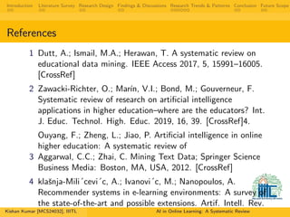 Presentation on Systematic review on artificial intelligence | PDF