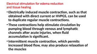 Indications of constant DC in Electrotherapy | PPTX
