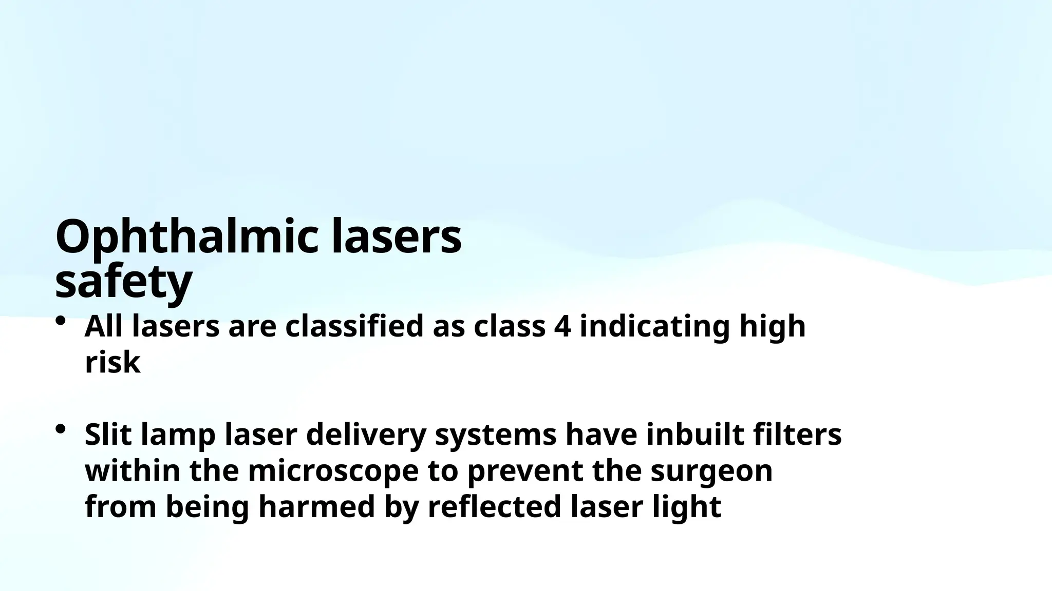 Uses of lasers in ophthalmology and it's importance | PPT