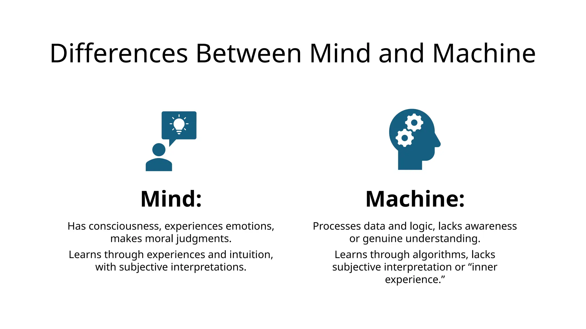 Ai vs human mind compare presentation .pptx