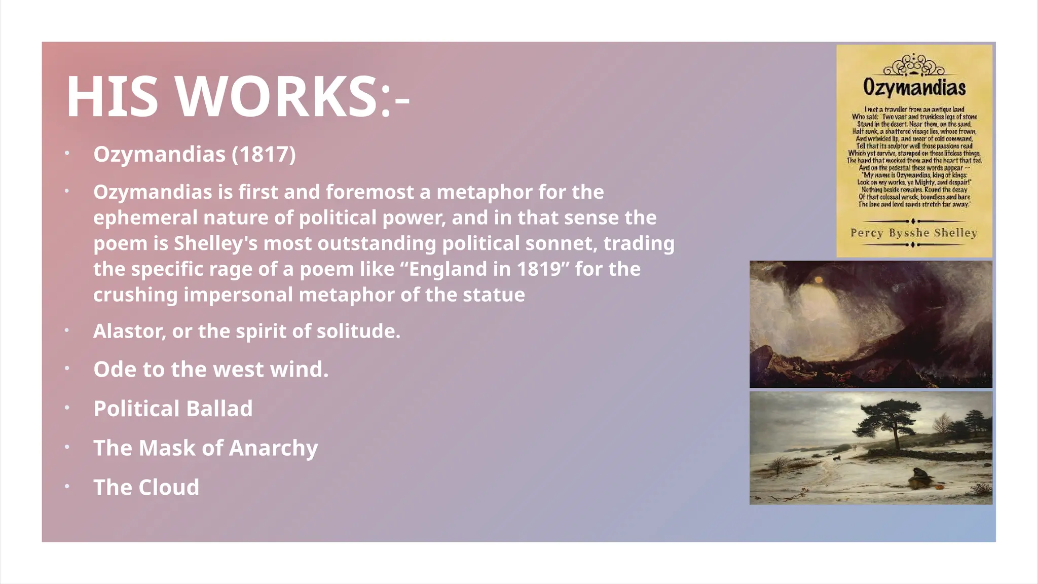 Presentation, William Wordsworth agenda .ppt