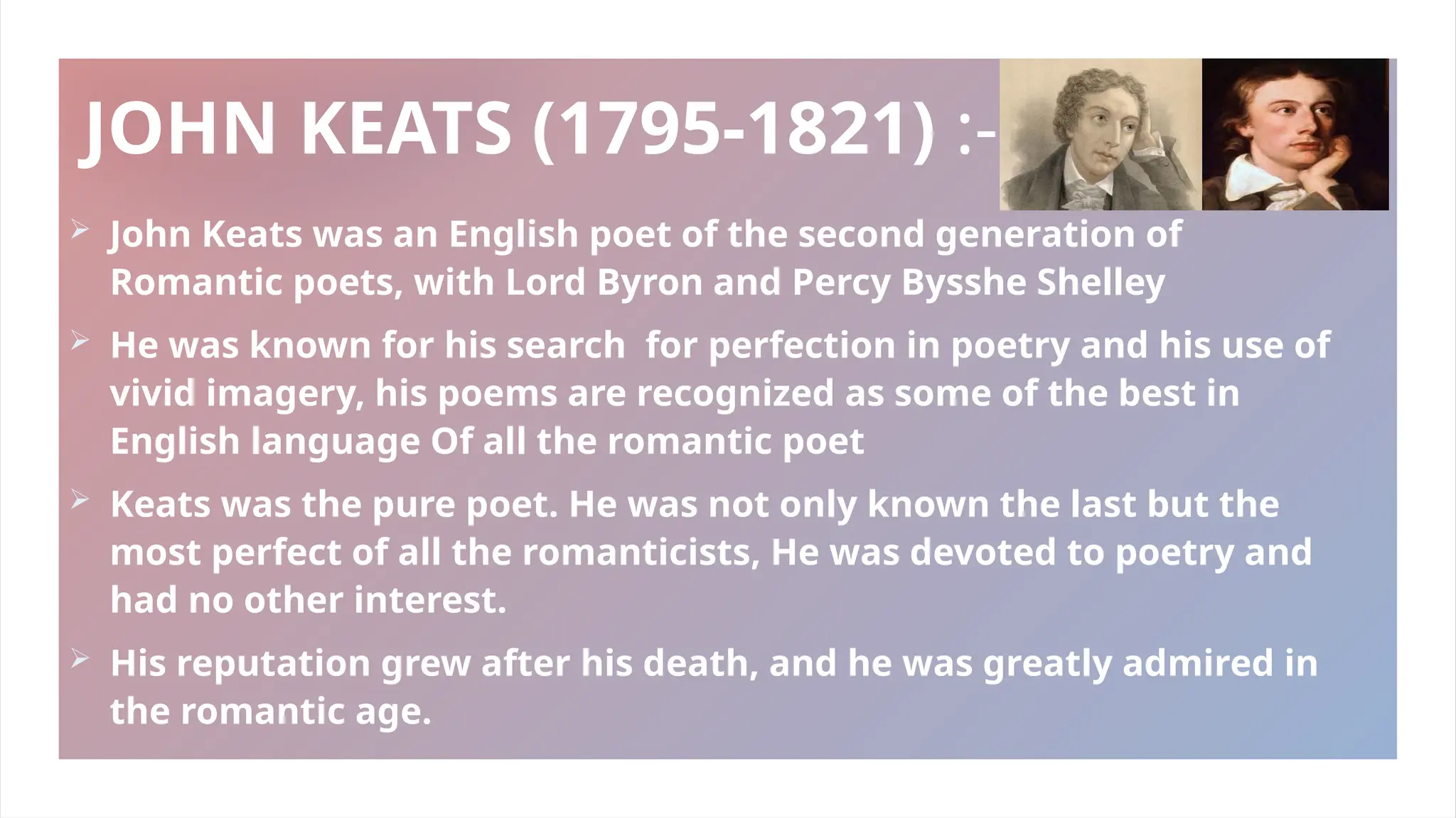 Presentation, William Wordsworth agenda .ppt
