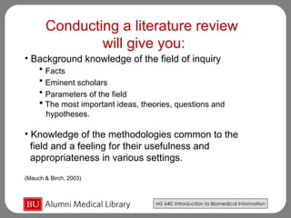 PRESENTATION ON HOW TO WRITE A LITERATURE REVIEW.ppt